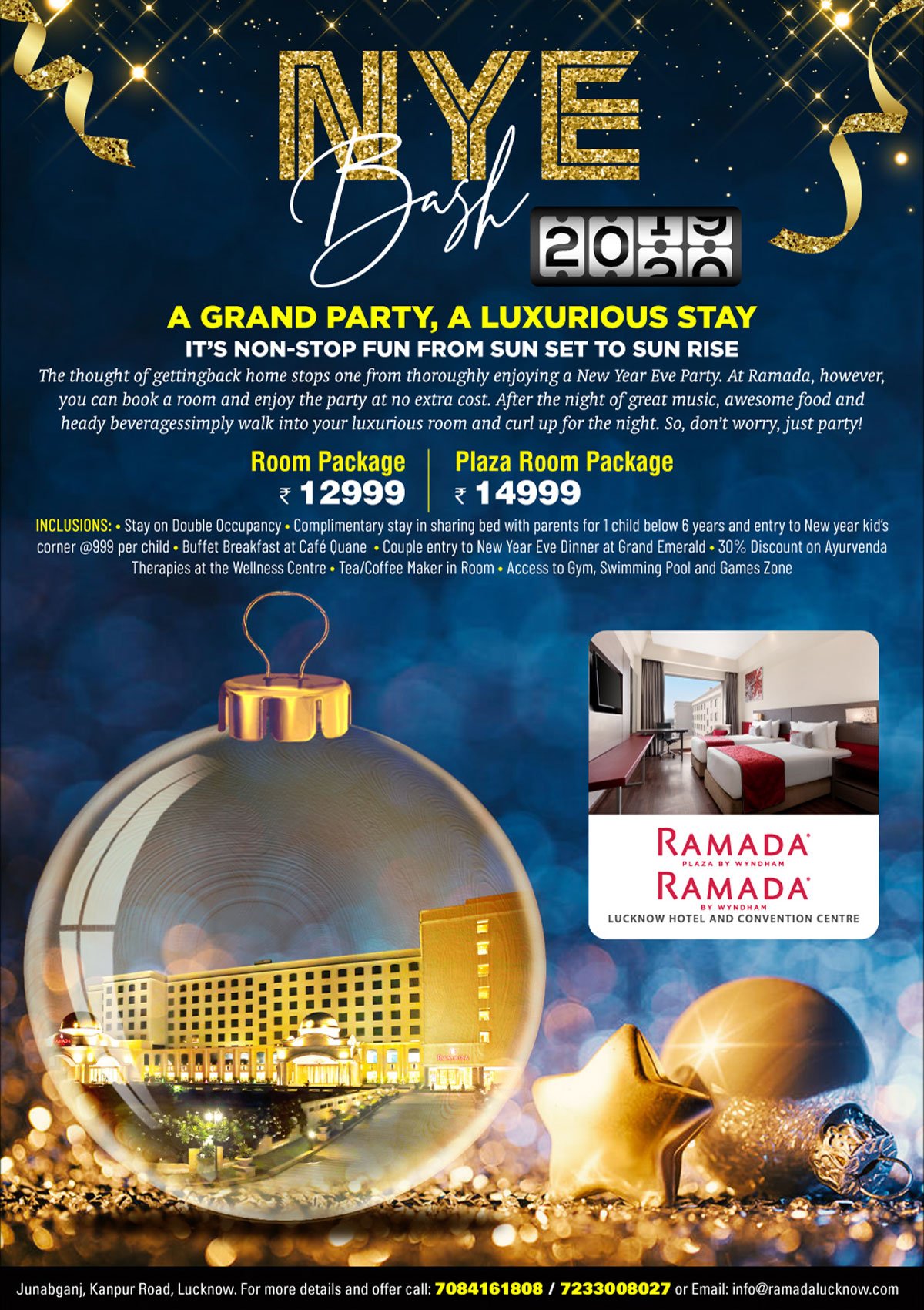 Lucknow's Best New Year Eve 2020 Room Package